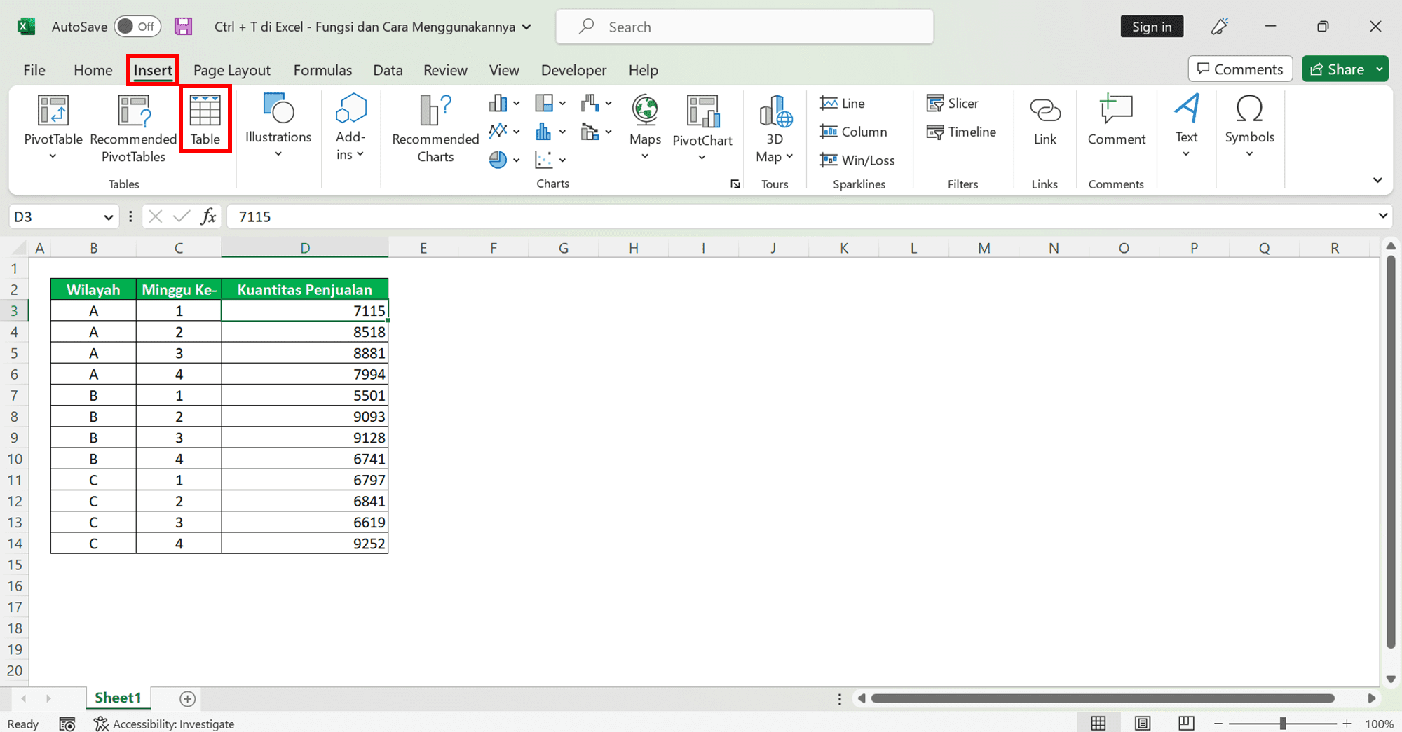 Ctrl T Di Excel Fungsi Dan Cara Menggunakannya Compute Expert Ctrl T Di Excel Fungsi Dan Cara Menggunakannya Compute Expert
